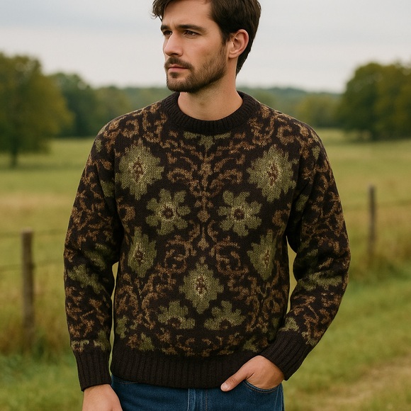 Northern Isles | Sweaters | Vintage Northern Isles 0 Wool Sweater Mens ...